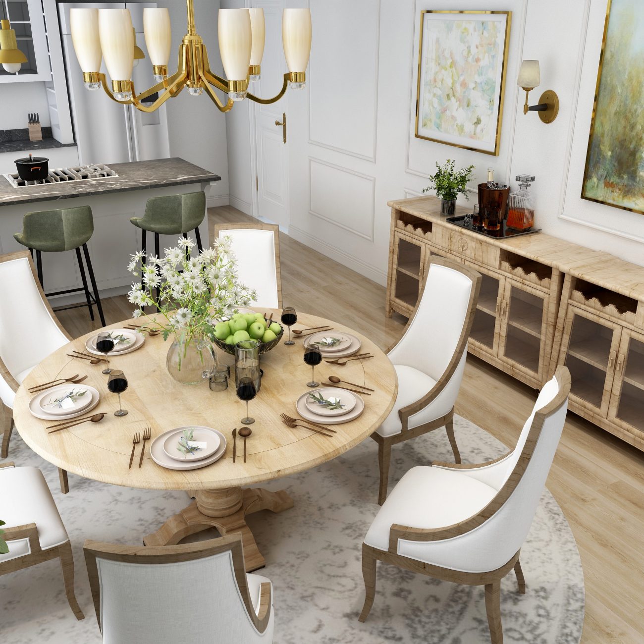 Eleanor's Timeless Traditional Dining Room - Mondan & Co Interiors