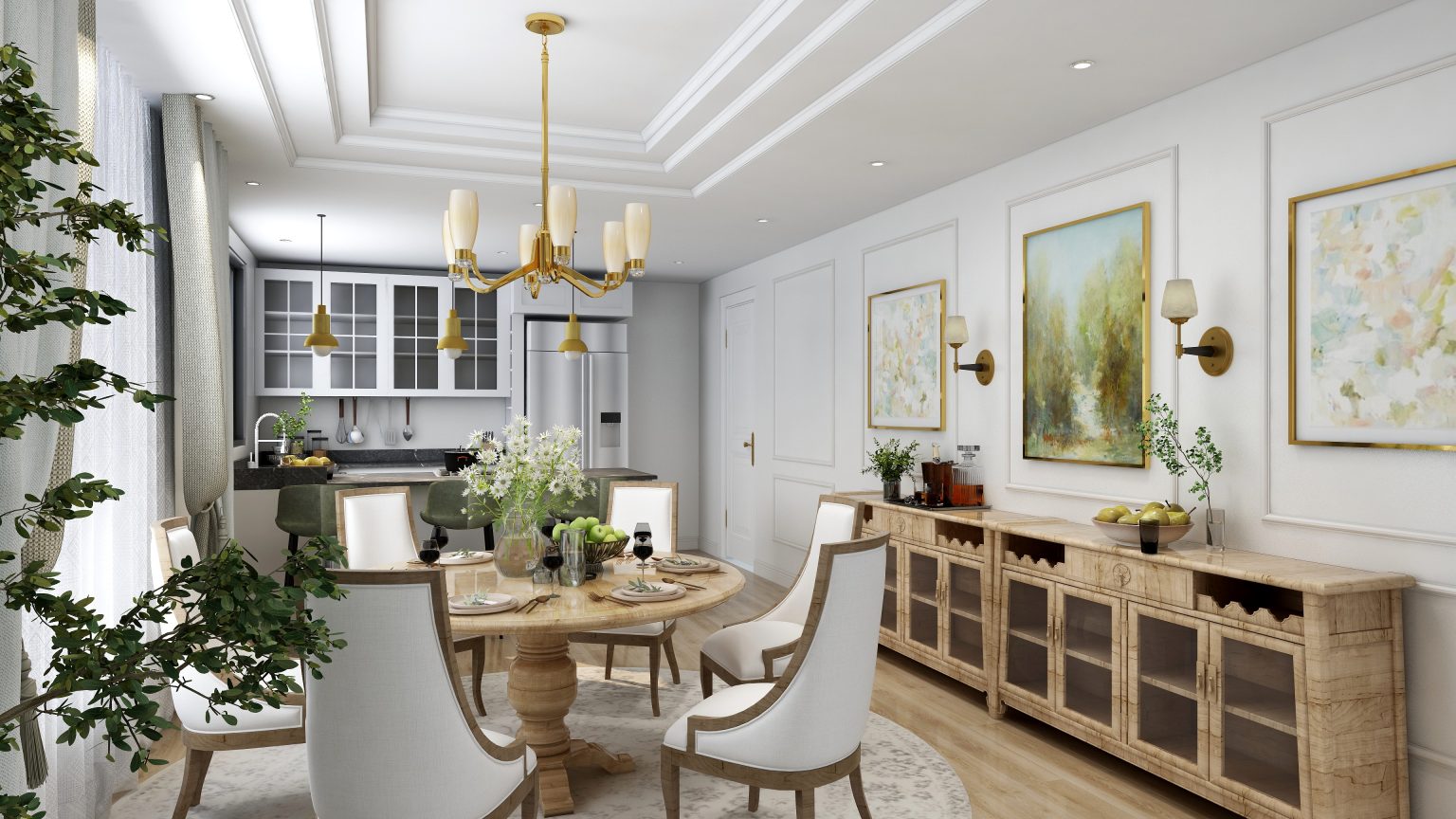 Eleanor's Timeless Traditional Dining Room - Mondan & Co Interiors