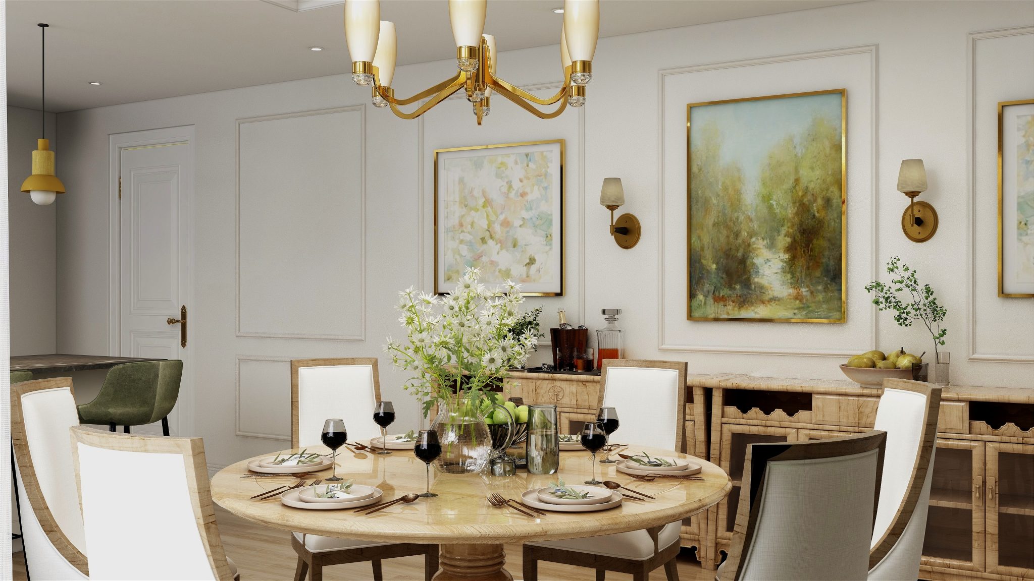 Eleanor's Timeless Traditional Dining Room - Mondan & Co Interiors
