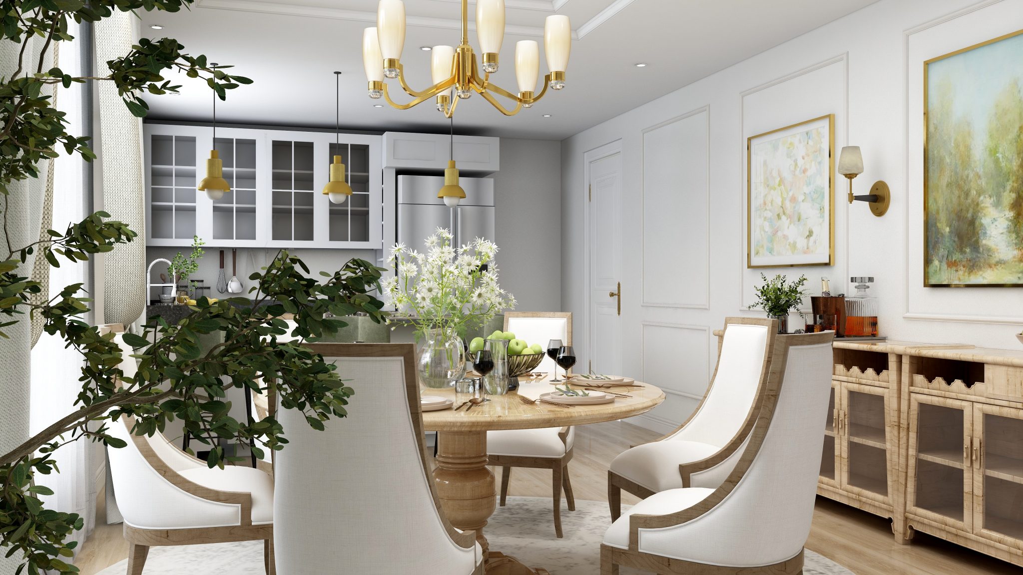 Eleanor's Timeless Traditional Dining Room - Mondan & Co Interiors